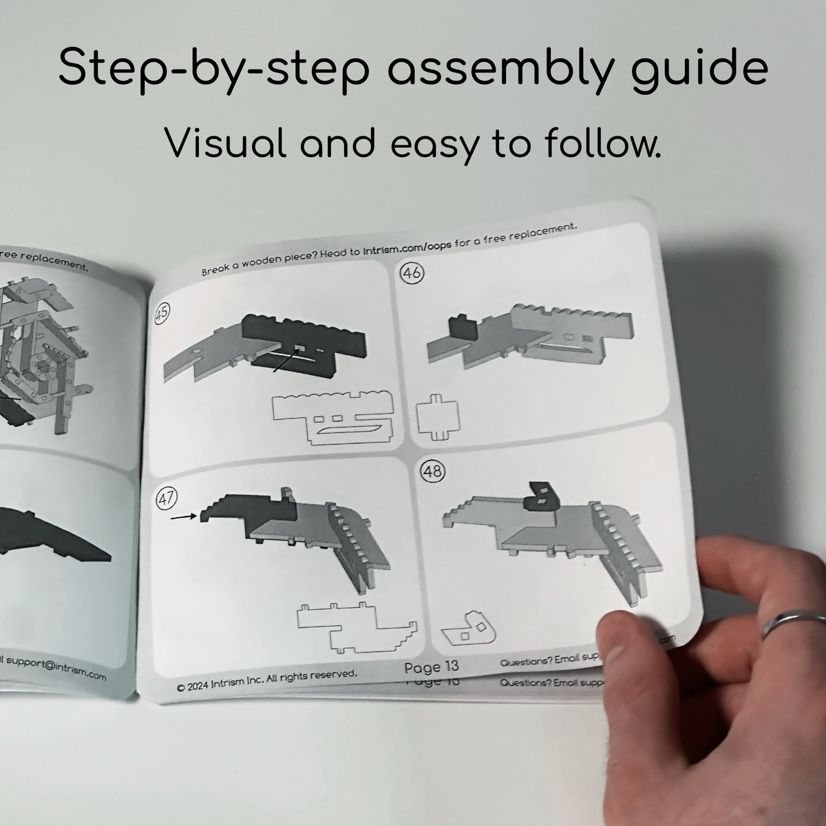 Intrism Icon - Hexagonal marble maze assembly kit
