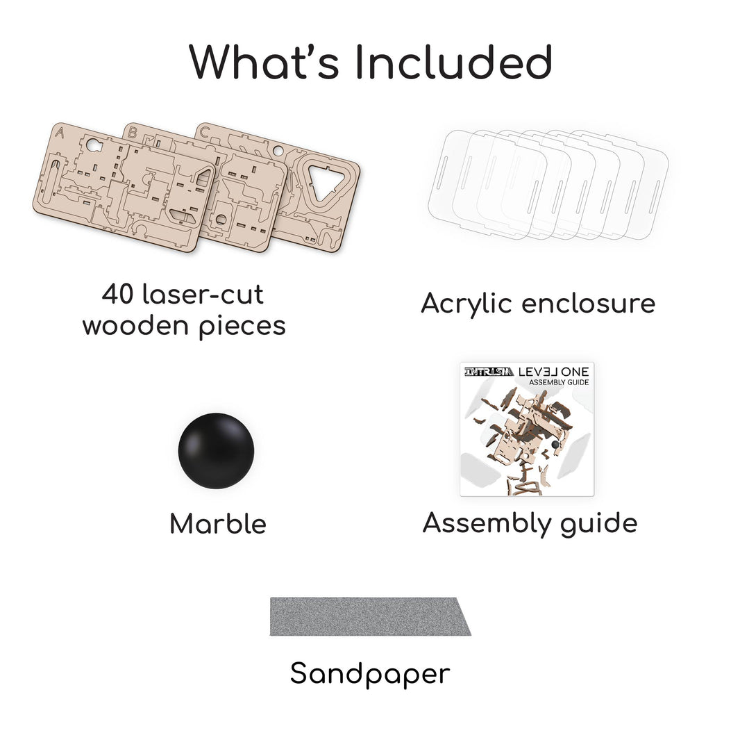 Intrism Level One - Marble Maze & Fidget Toy That You Build Yourself